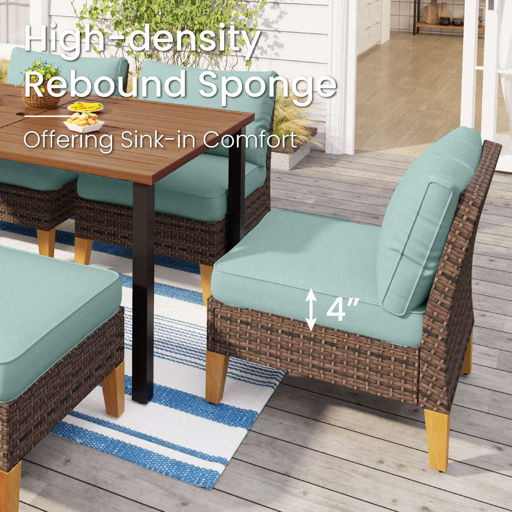 9-Piece Rattan Half-Moon Curved Luxury Outdoor Sofa Sectional-PHI VILLA ...