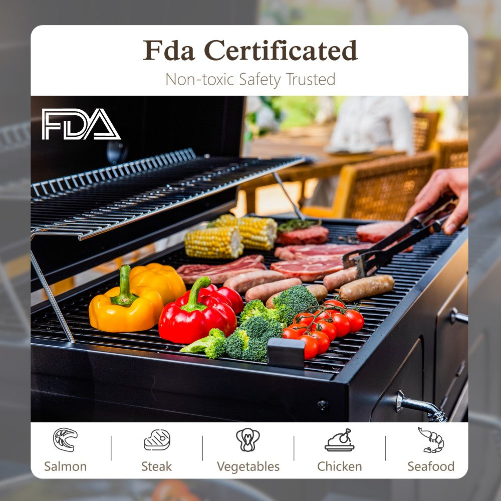 Classic Charcoal BBQ Grill with Liftable Enamel Trays-Captiva Designs ...