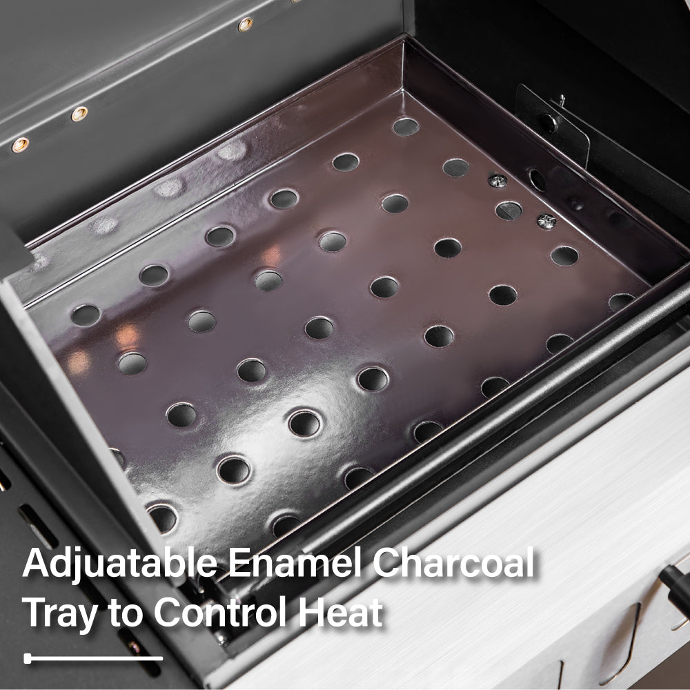 Propane & Charcoal BBQ Grill Combo for Backyard-Captiva Designs ...