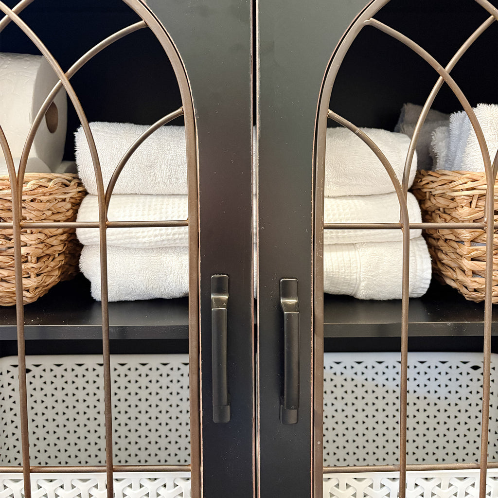 Exquisite Metal Church Window Buffet Storage Cabinet-MFSTUDIO – AlphaMarts