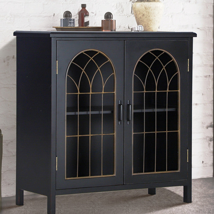 Exquisite Metal Church Window Buffet Storage Cabinet-MFSTUDIO – AlphaMarts