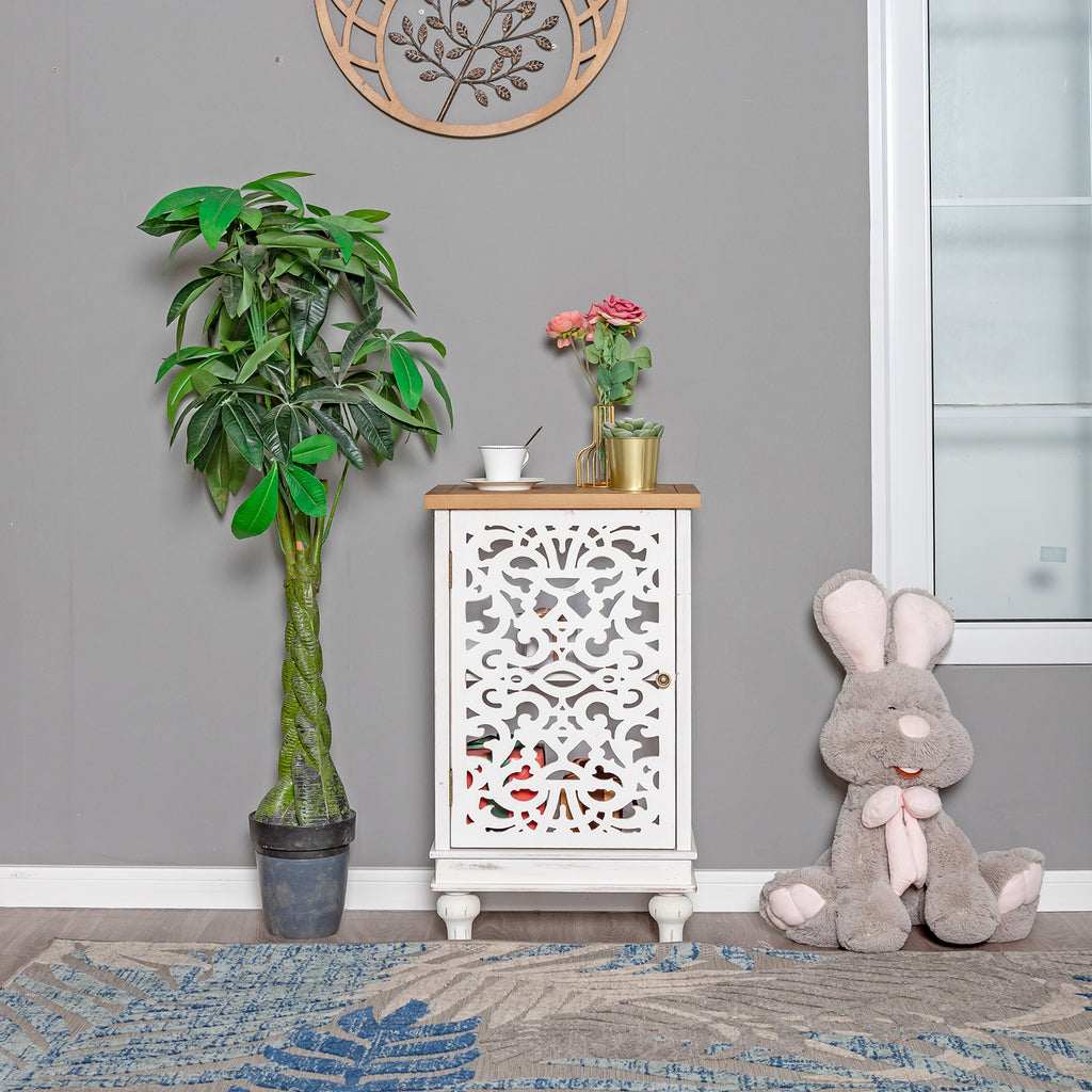 Decorative Carved Accent Storage Cabinet -MFSTUDIO – AlphaMarts