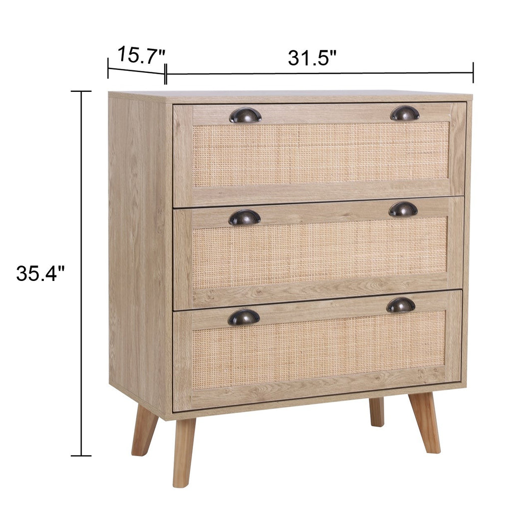 Natural Rattan Storage Cabinet and Chest of Drawers-MFSTUDIO – AlphaMarts