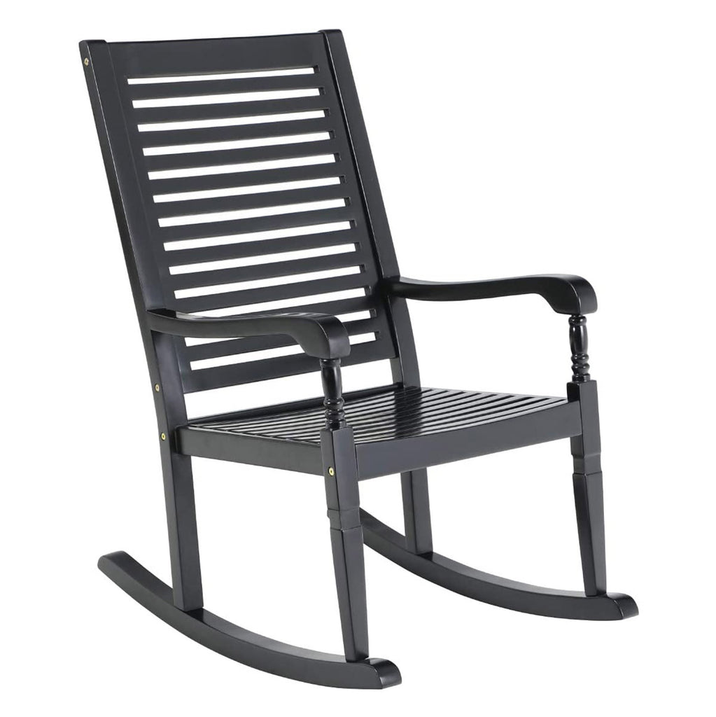 Phi Villa Outdoor Acacia Wood Rocking Chair for Garden and Indoor ...